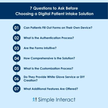 Choosing the Right Patient Intake Solution | Simple Interact