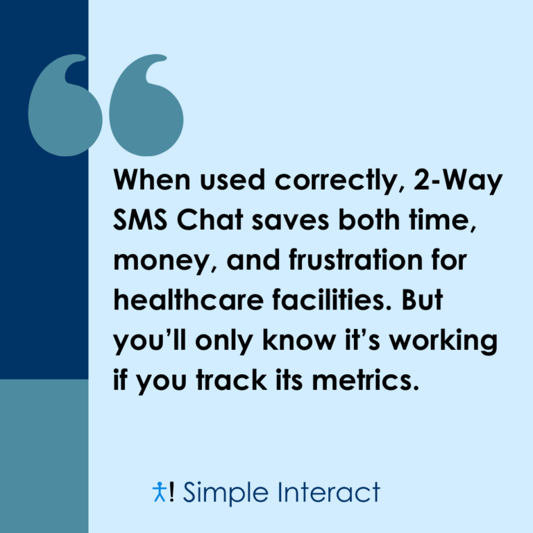 Healthcare SMS - Key Metrics to Track in Your 2-Way Messaging